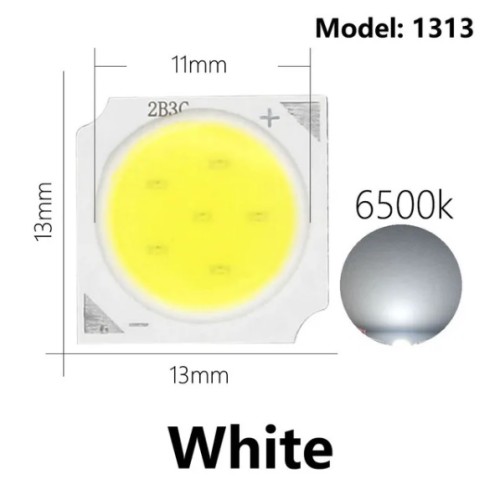 Светодиод 7W белый холодный 25VDC 250mA 6000K ( 2B7C 2P7S )